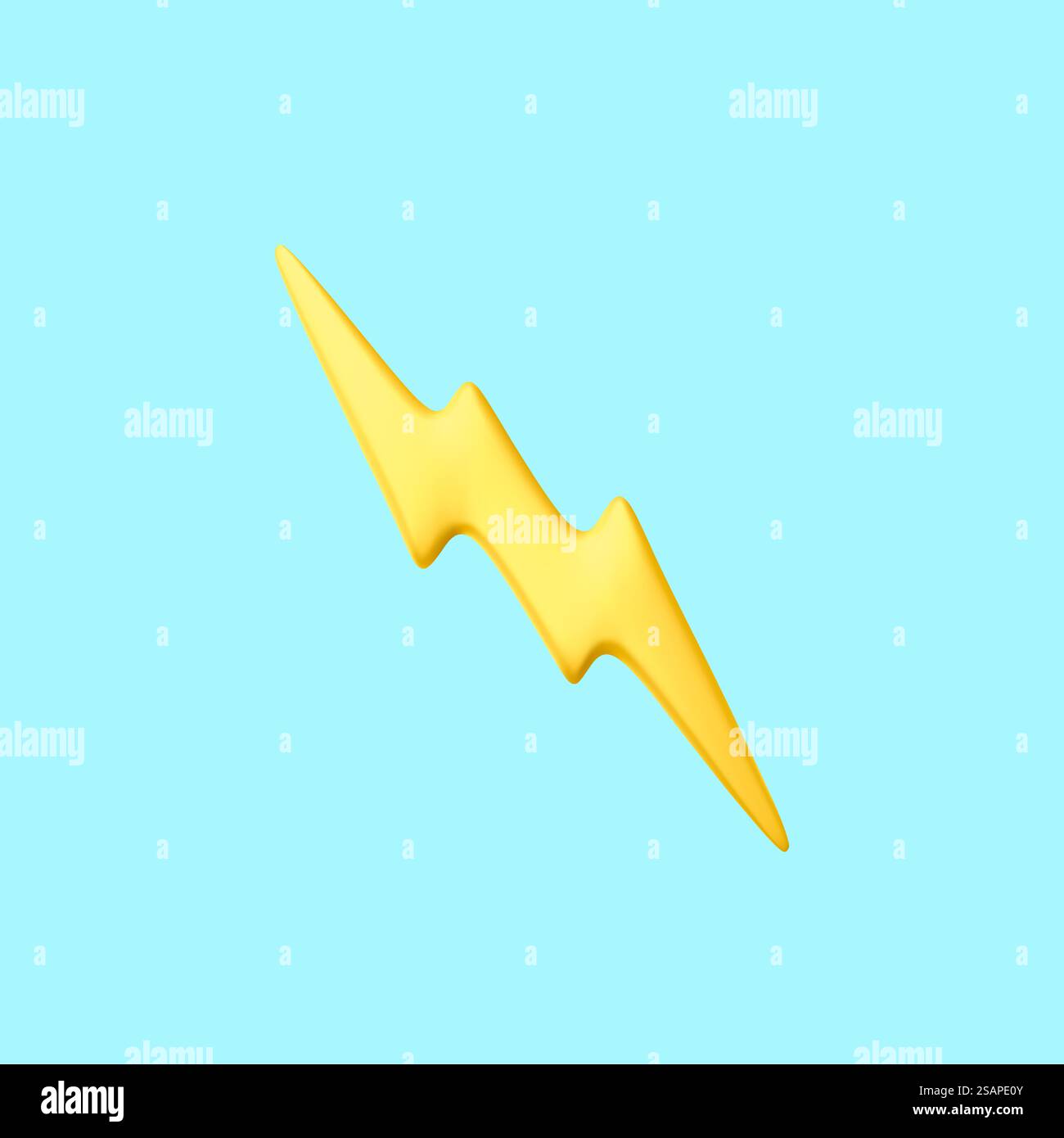 3d realistic flash lightning icon on light background. Vector ...