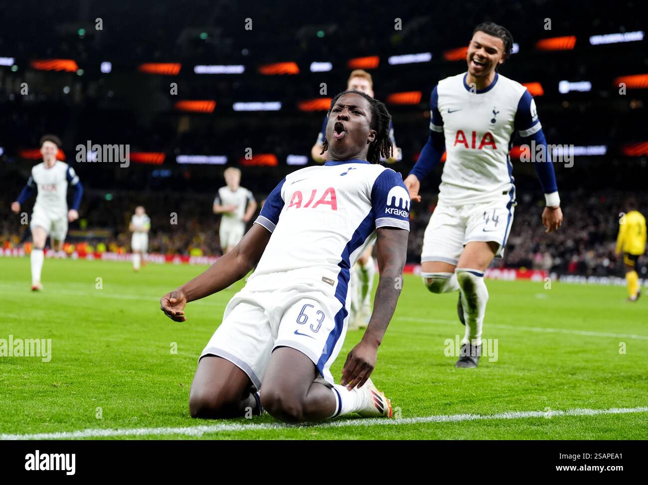 Tottenham Hotspur's Damola Ajayi celebrates scoring their side's second ...