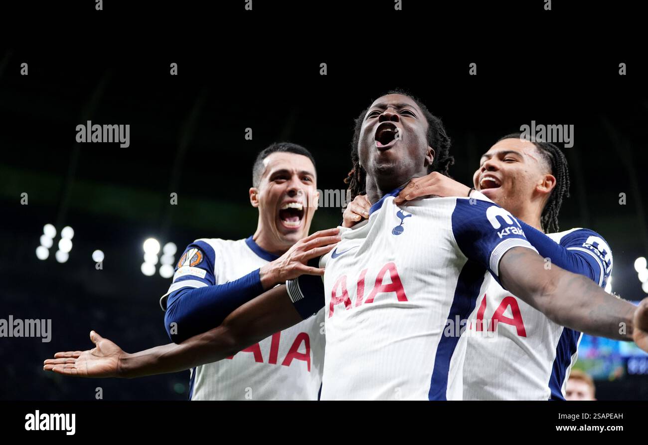 Tottenham Hotspur's Damola Ajayi celebrates scoring their side's second ...