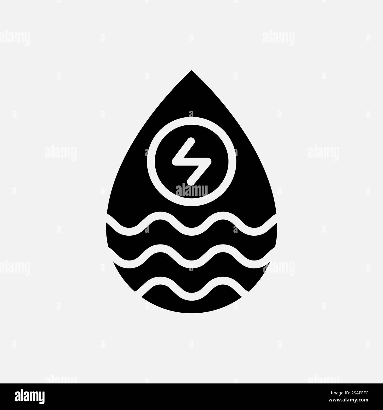 Water energy icon Glyph, free energy, ecology, renewable and green ...