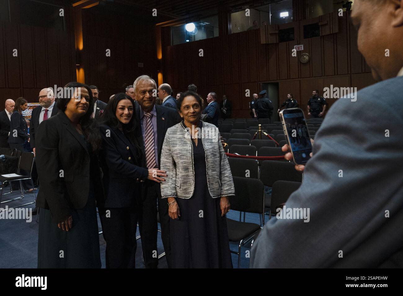 January 30, 2025, Washington, New York, USA: Kash Patel's family attend ...