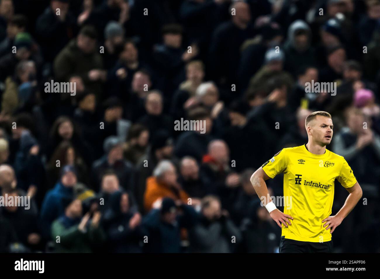 London, UK. 30th Jan, 2025. 250130 Gustav Henriksson of Elfsborg looks ...