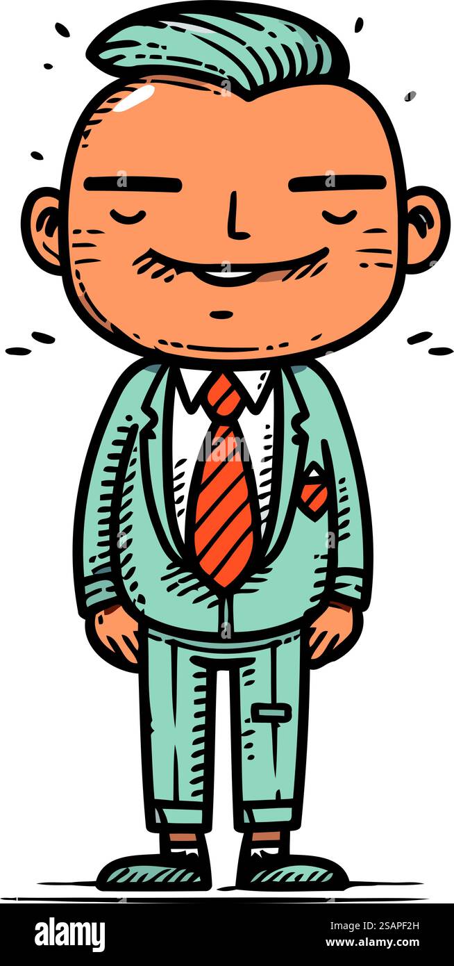 Hand drawn character man Cut Out Stock Images & Pictures - Alamy