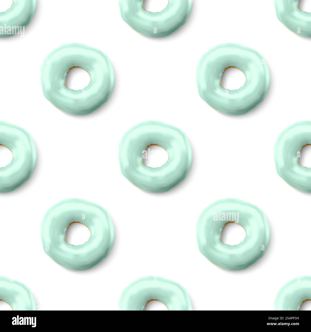 Creative seamless pattern donuts isolated on light background ...