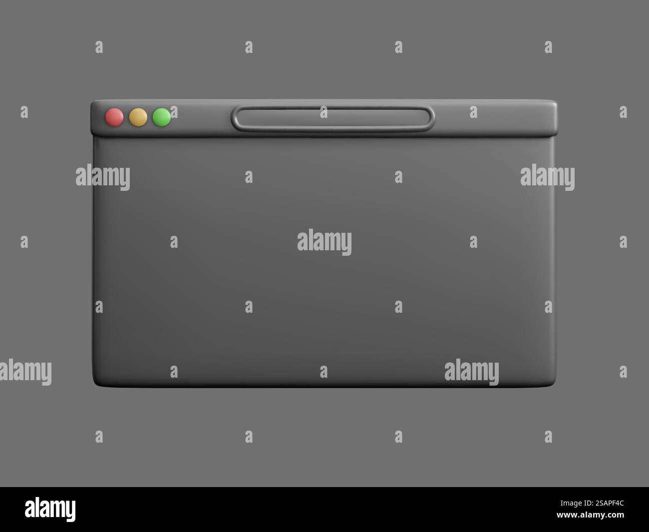 Web browser window template. Blank screen web browser in realistic ...