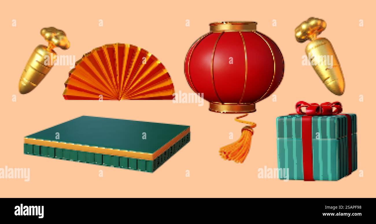 Festive chinese lantern round hi-res stock photography and images - Alamy