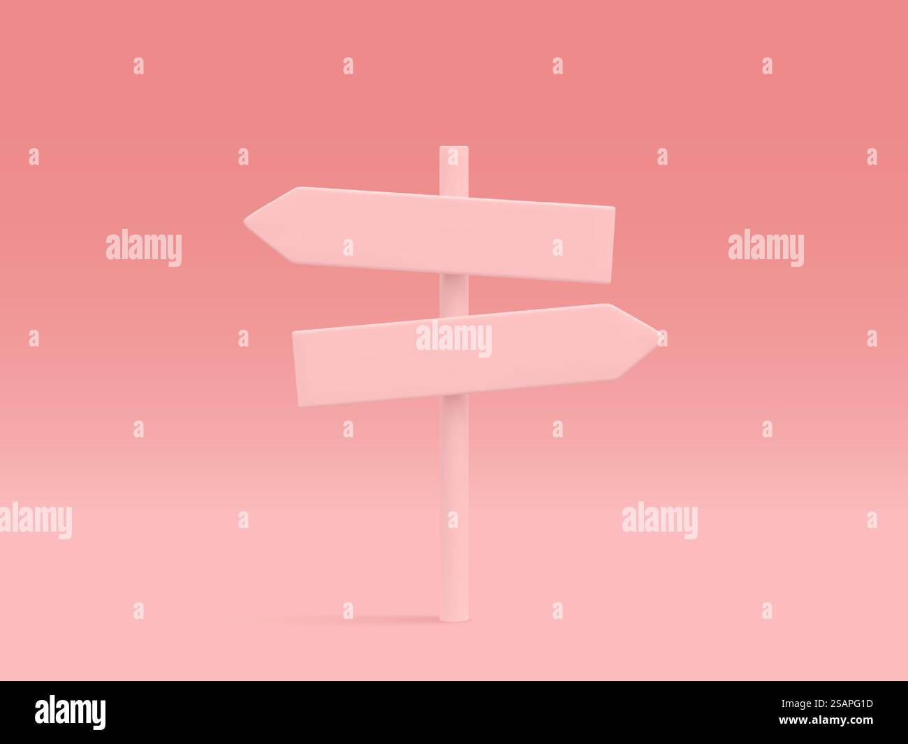 3d realistic street sign isolated on light background. Direction sign ...