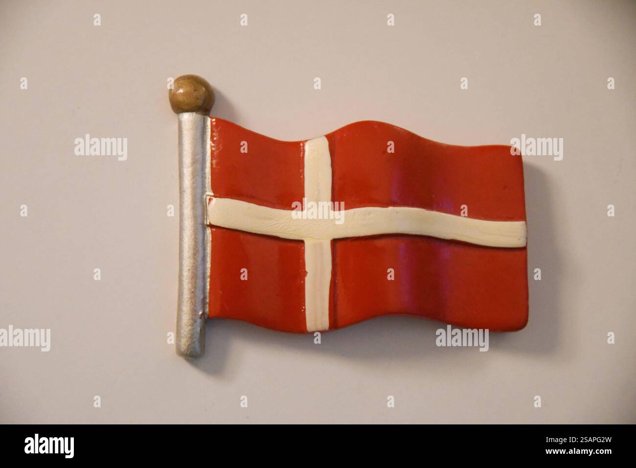 Copenhagen/ DenmarK/30 january 2025/Danish flag dannebrog and eu flag ...