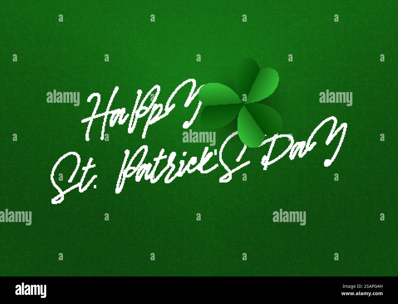Happy st Patrick day, drawn calligraphy lettering.. Happy st Patrick ...