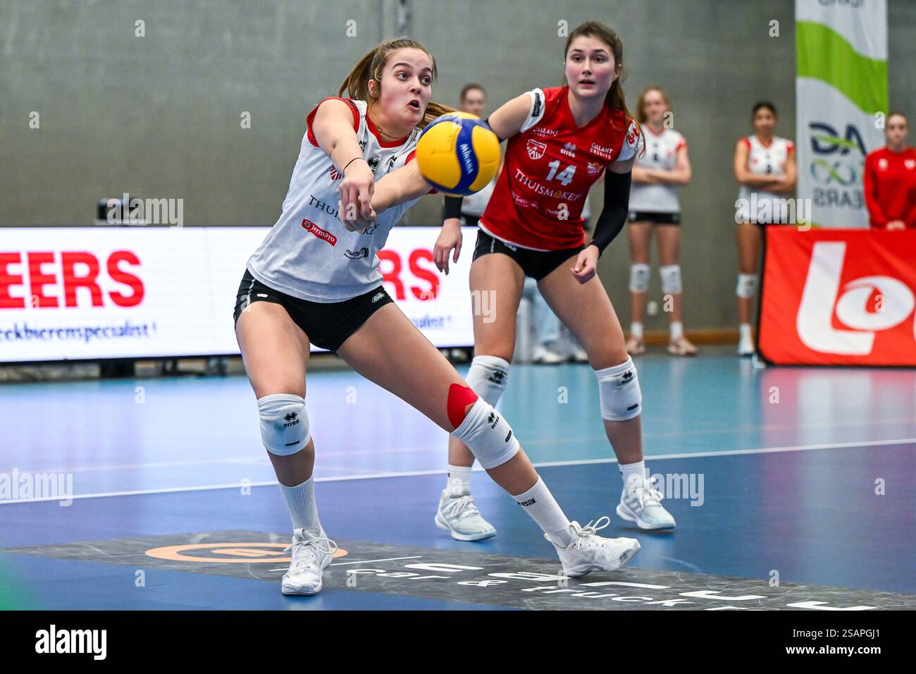 Jade Van Deun ()7 of Brabo Antwerp pictured during a volleyball game ...