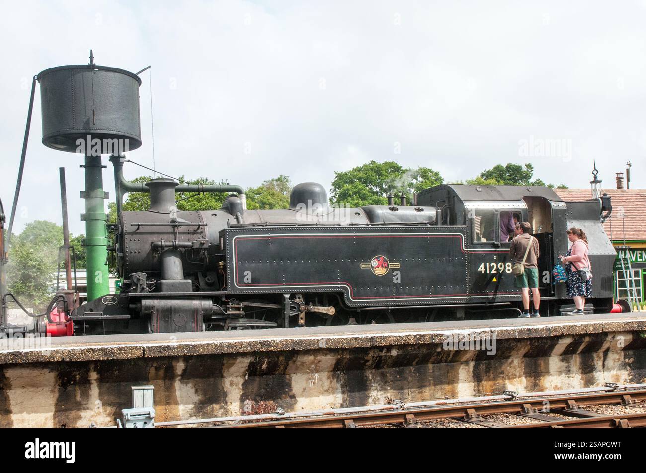 Ivatt class 2 6 2 tank engine hi-res stock photography and images - Alamy