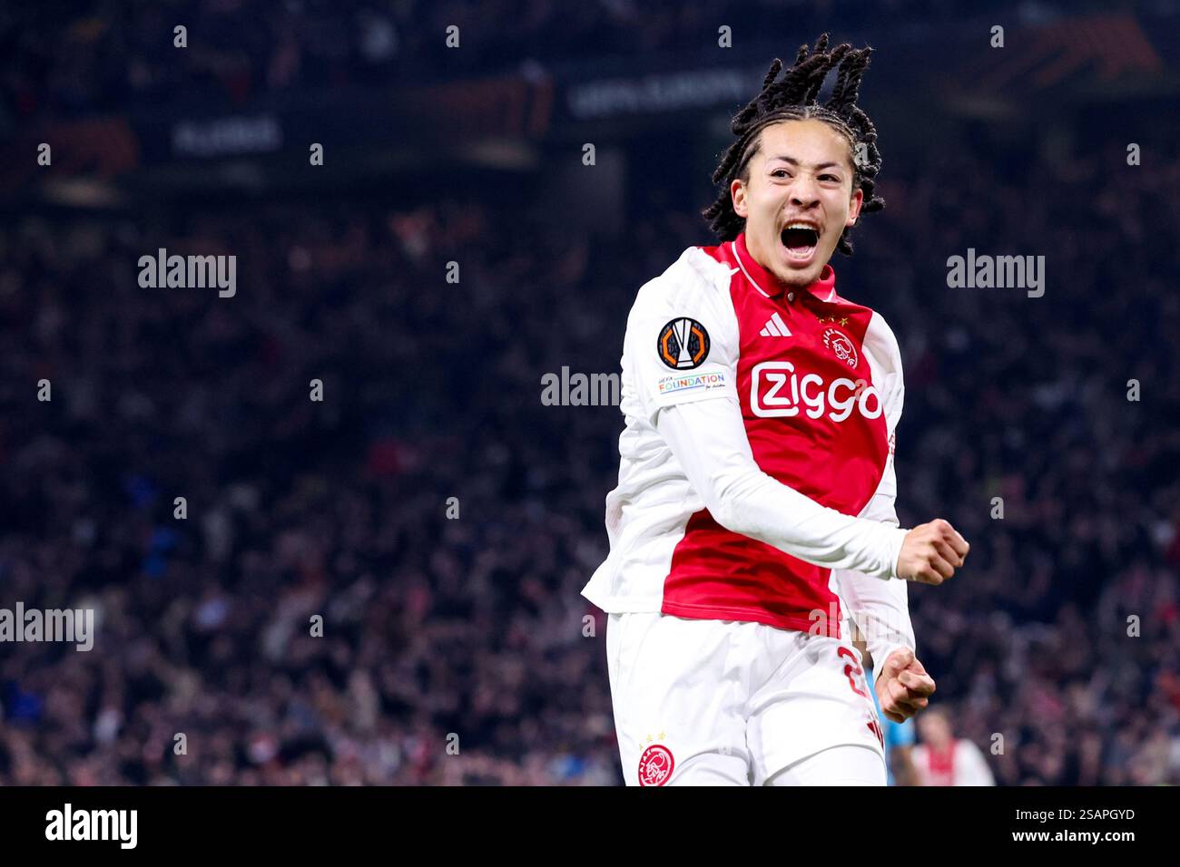 Amsterdam, Netherlands. 30th Jan, 2025. AMSTERDAM, NETHERLANDS - JANUARY 30: Kian Fitz-Jim of ...