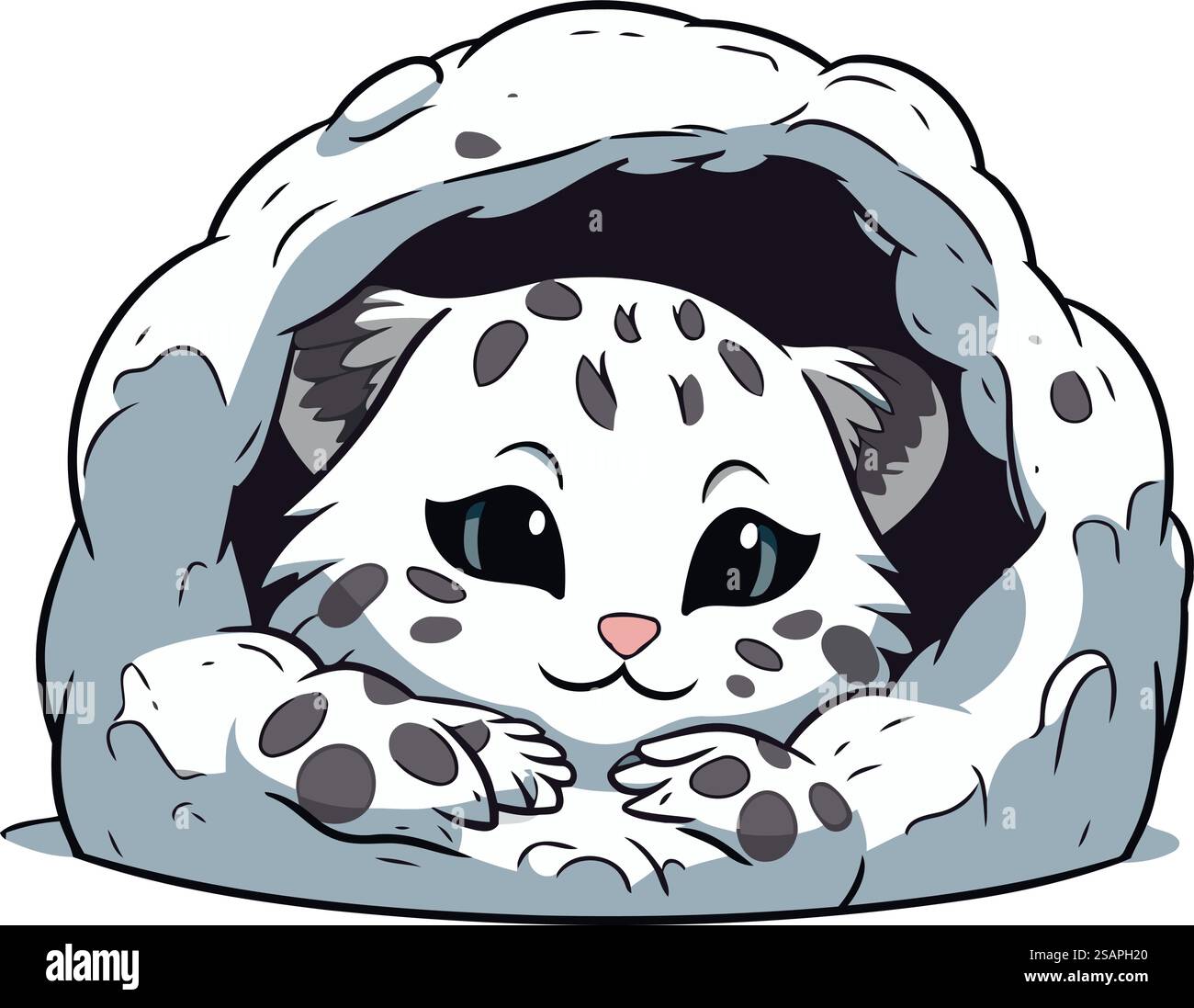Cartoon snow leopard hi-res stock photography and images - Alamy