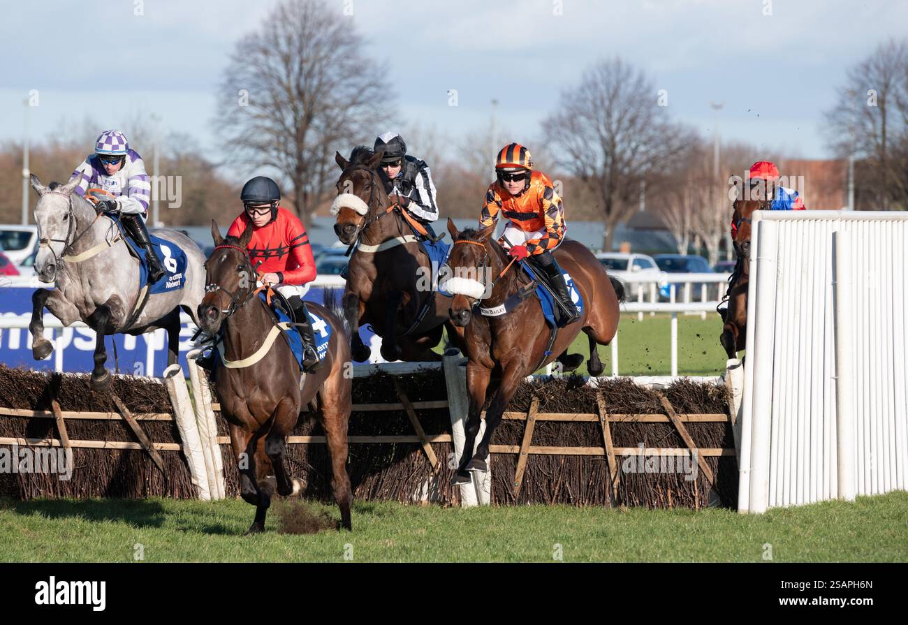 Sunset Hill, Jig's Forge, Western Knight and Moon Rocket jump a hurdle ...