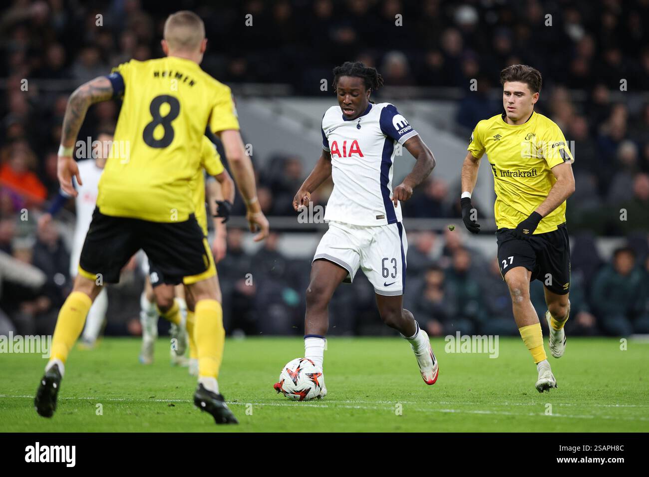 LONDON, UK - 30th Jan 2025: Damola Ajayi of Tottenham Hotspur in action ...
