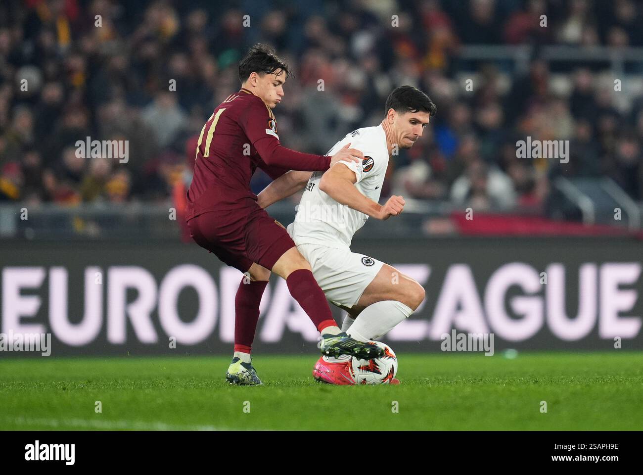 Rom, Italy. 30th Jan, 2025. Soccer: Europa League, AS Roma - Eintracht ...