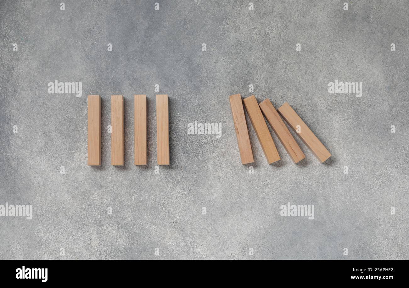 Many wooden dominos blocks hi-res stock photography and images - Alamy