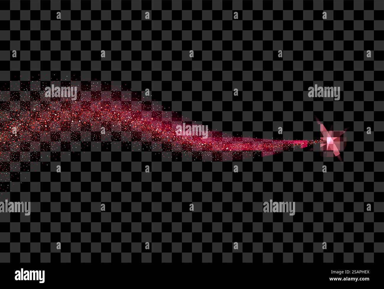 A bright comet with large dust. Glow light effect. Creative concept ...