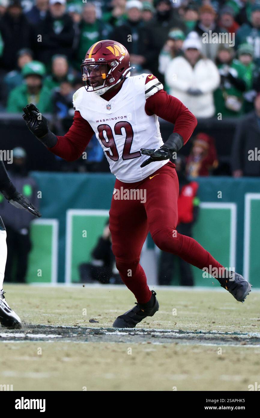 Washington Commanders defensive end Dorance Armstrong (92) rushes ...