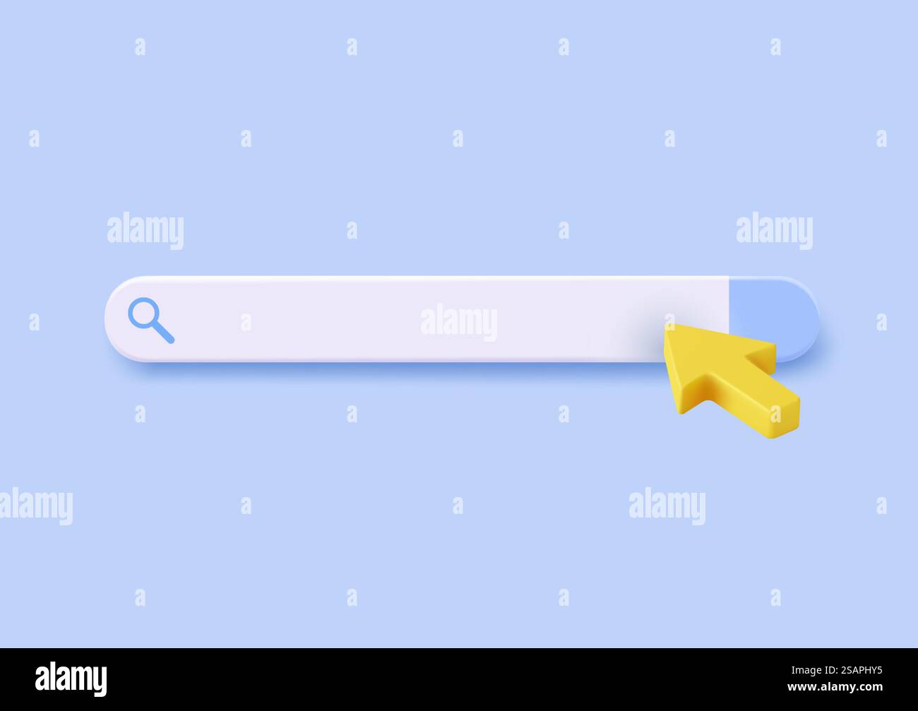 3d Search bar template for website. Navigation search for browser. 3d ...