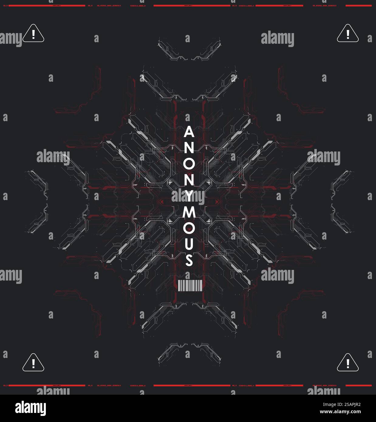 Cyberpunk futuristic poster. Tech Abstract poster template with HUD ...