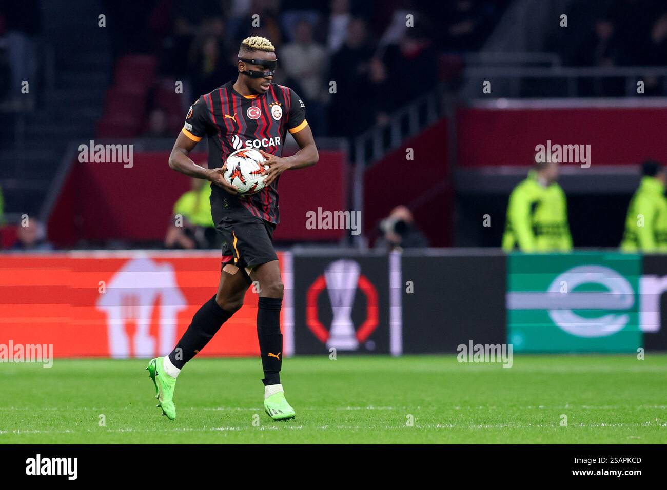 AMSTERDAM, NETHERLANDS - JANUARY 30: Victor Osimhen of Galatasaray AS ...