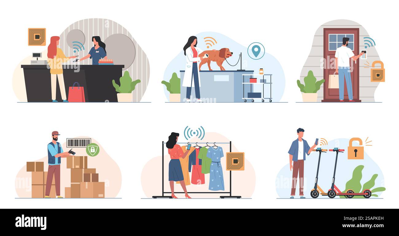 Radio frequency identification technology. Electronic tags, automatic ...