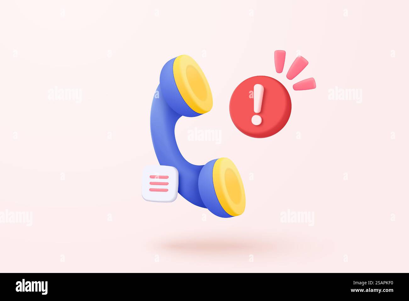 3d call phone and fail notice alert. Talk with service support hotline ...