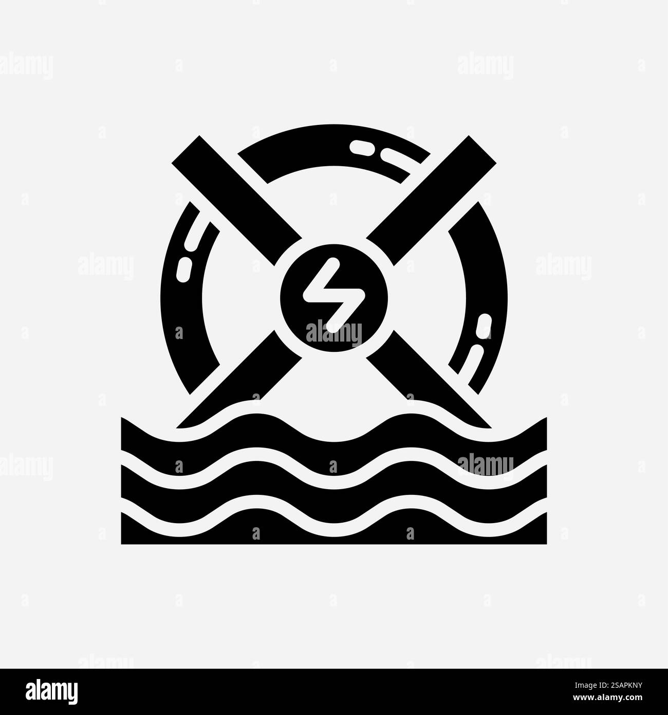 Water wheel icon Glyph, free energy, ecology, renewable and green ...