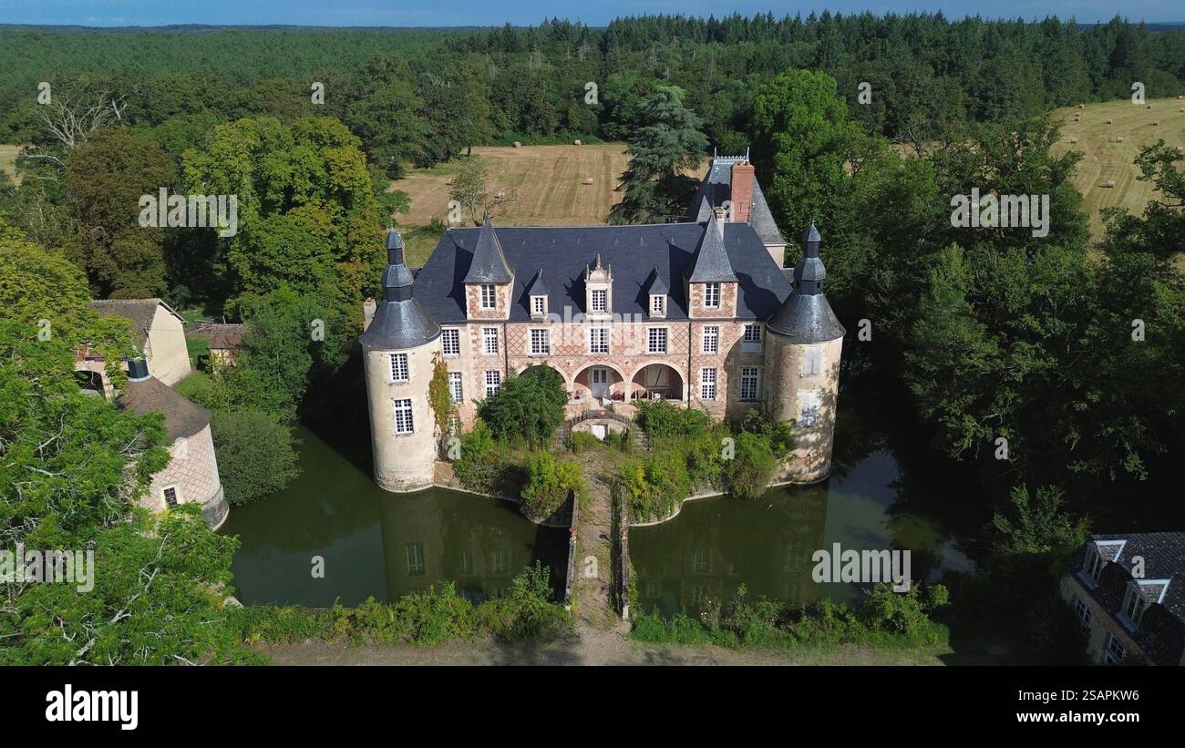 Drone photo chateau de dornes hi-res stock photography and images - Alamy