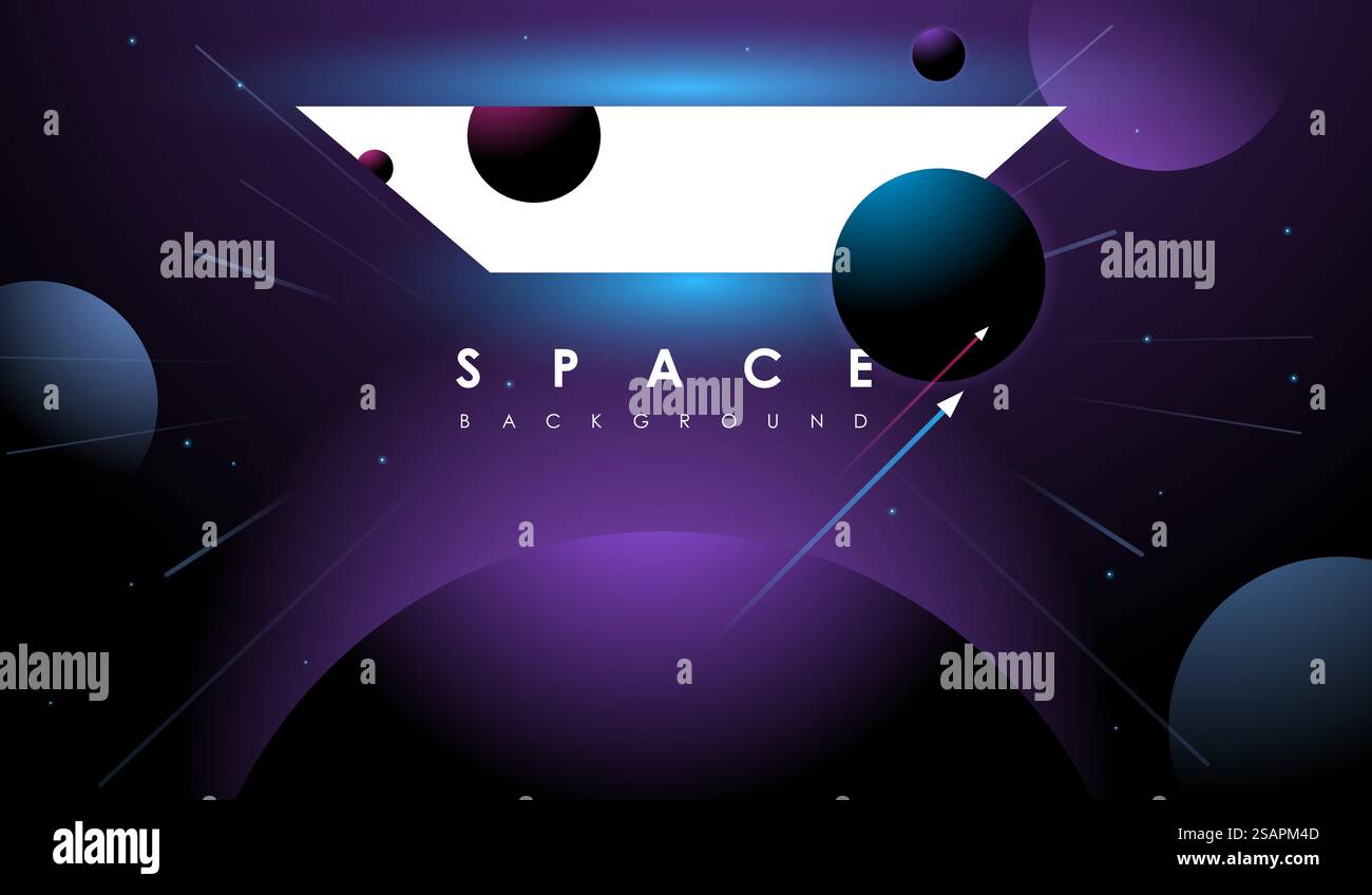 Vector Universe background for presentation design. Brochure template ...