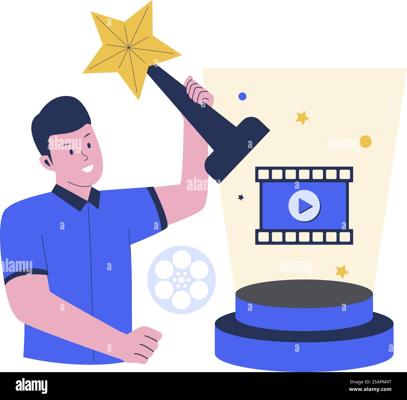 Movie awards trophy Cut Out Stock Images & Pictures - Alamy