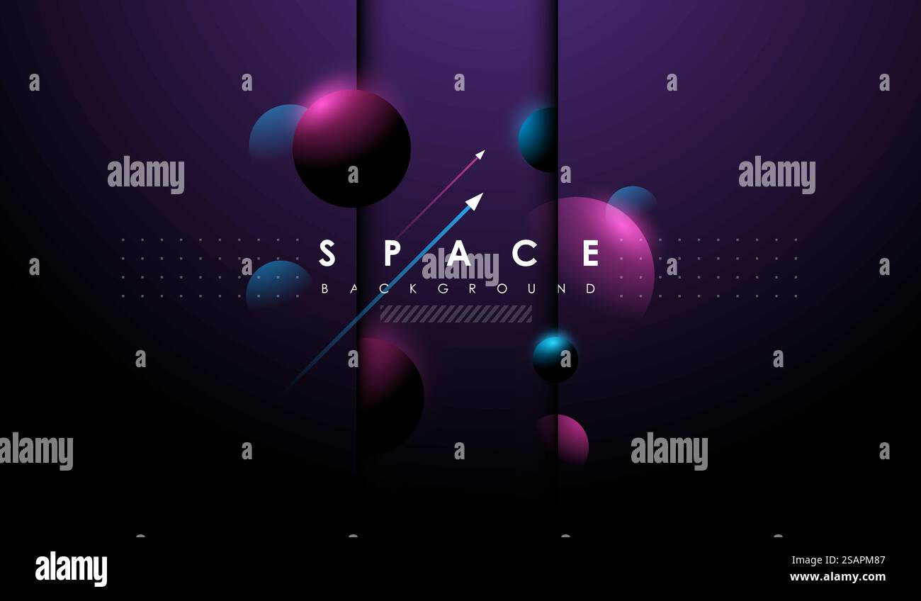 Vector Universe background for presentation design. Brochure template ...