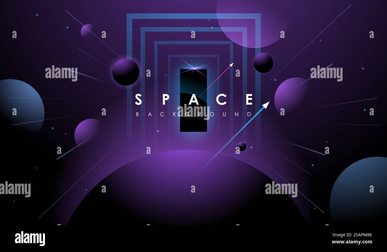 Vector Universe background for presentation design. Brochure template ...