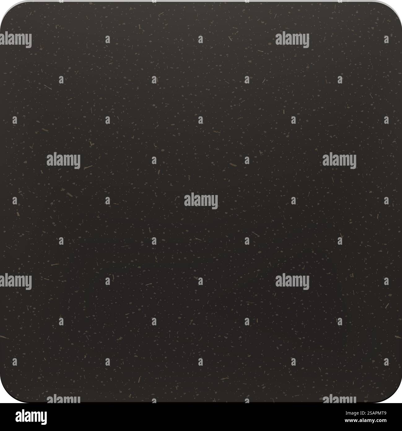 Black square cardboard beer coster square with rounded corners mockup ...