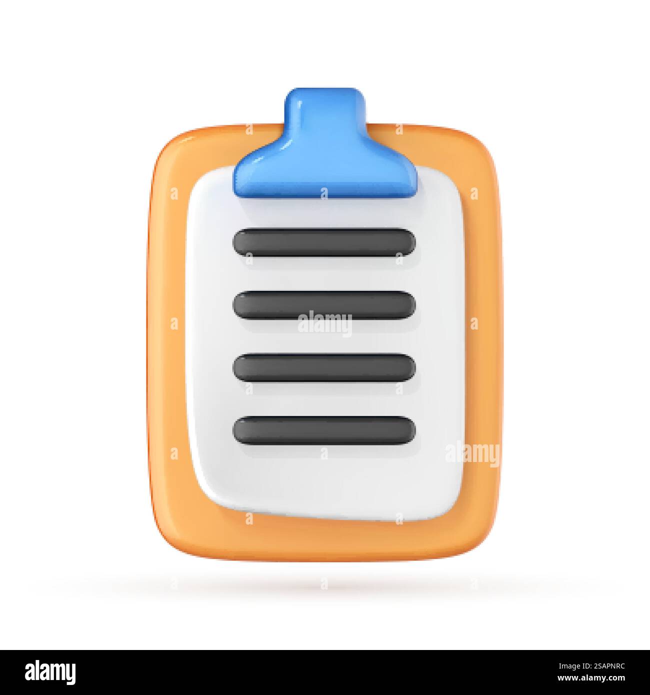 Checklist on a clipboard paper. Successful completion of business tasks. Business, education ...