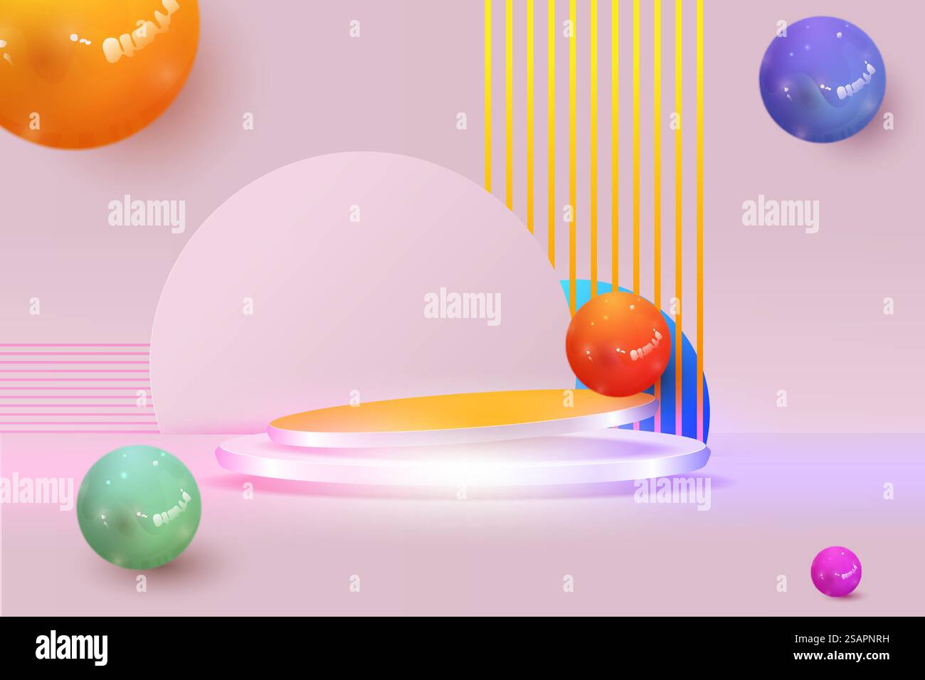 3d geometric shapes purple Stock Vector Images - Alamy