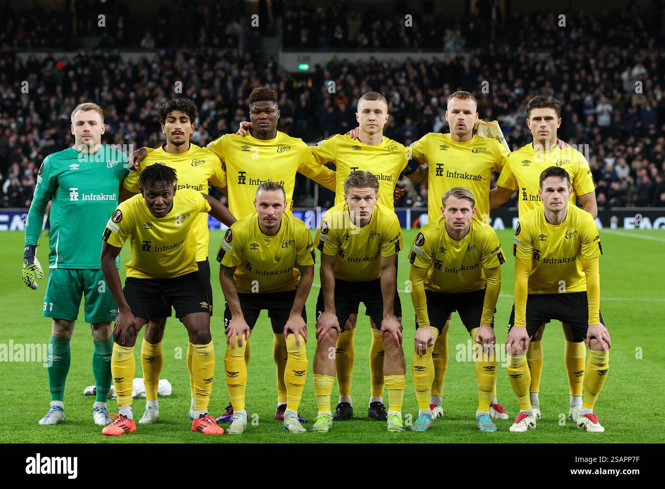 LONDON, UK - 30th Jan 2025: Elfsborg starting line-up pose for a photo ...