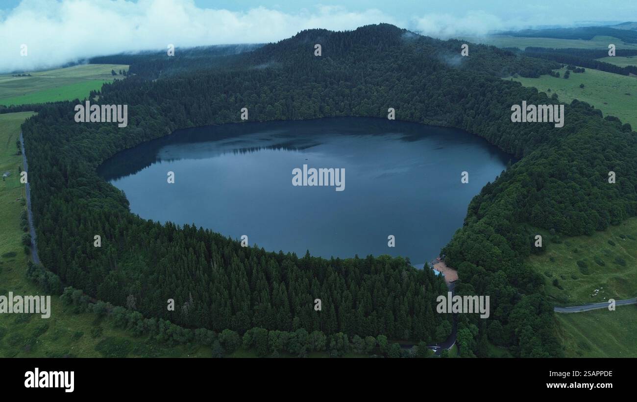 Drone photo pavin lake hi-res stock photography and images - Alamy