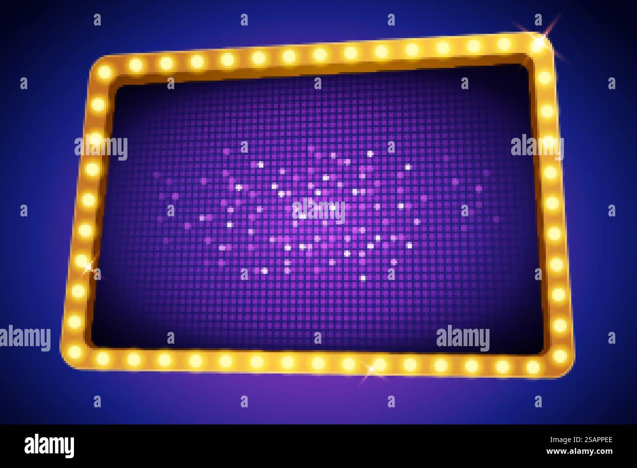 3D Gold frame LED screen element Stock Vector Image & Art - Alamy