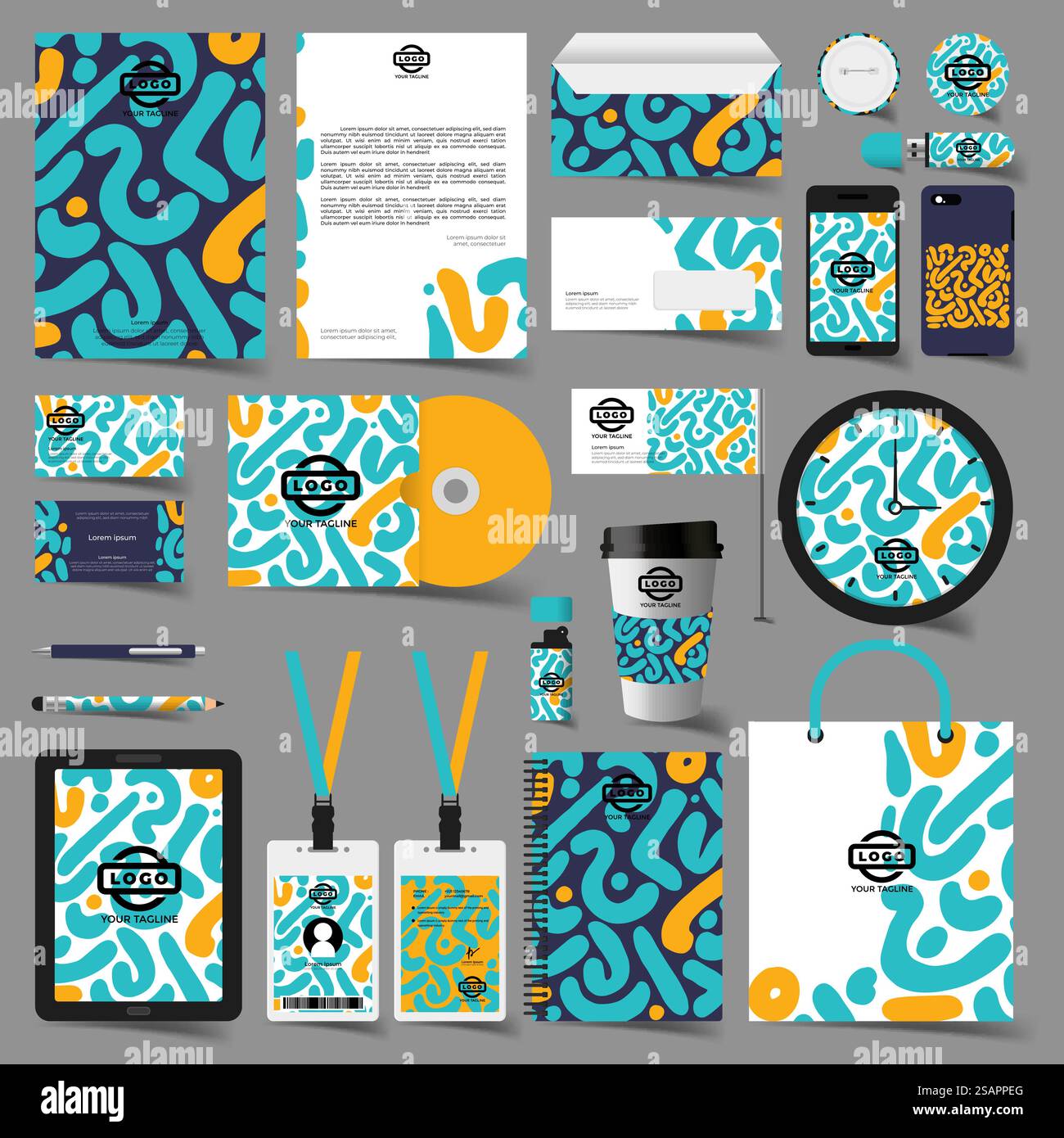 Vector design business letterhead Stock Vector Images - Alamy