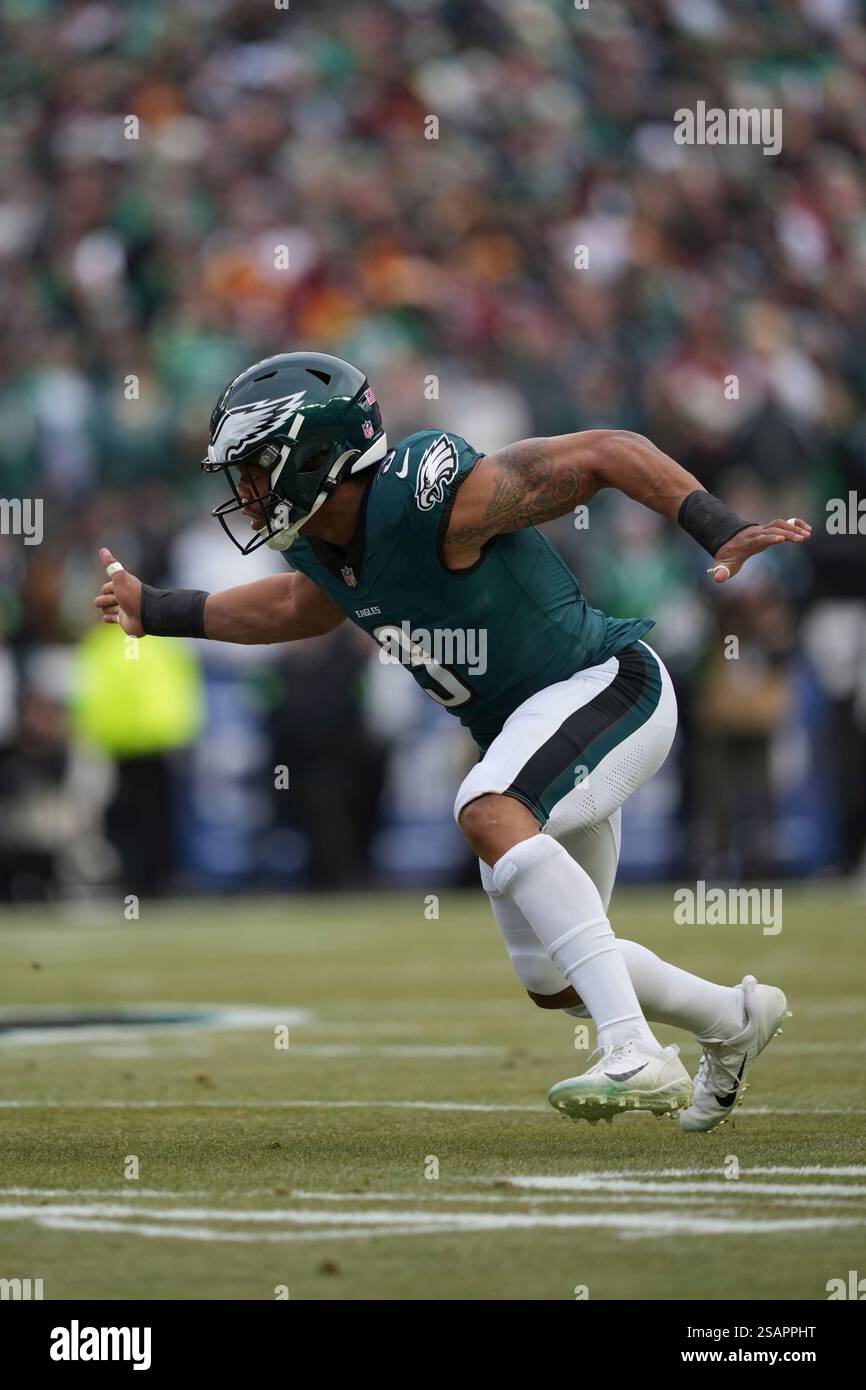 Philadelphia Eagles' Nolan Smith Jr. plays during the NFC Championship ...