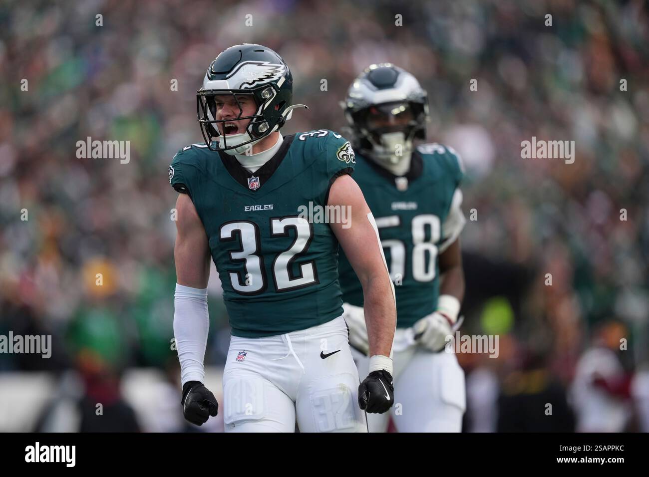 Philadelphia Eagles' Reed Blankenship reacts during the NFC ...