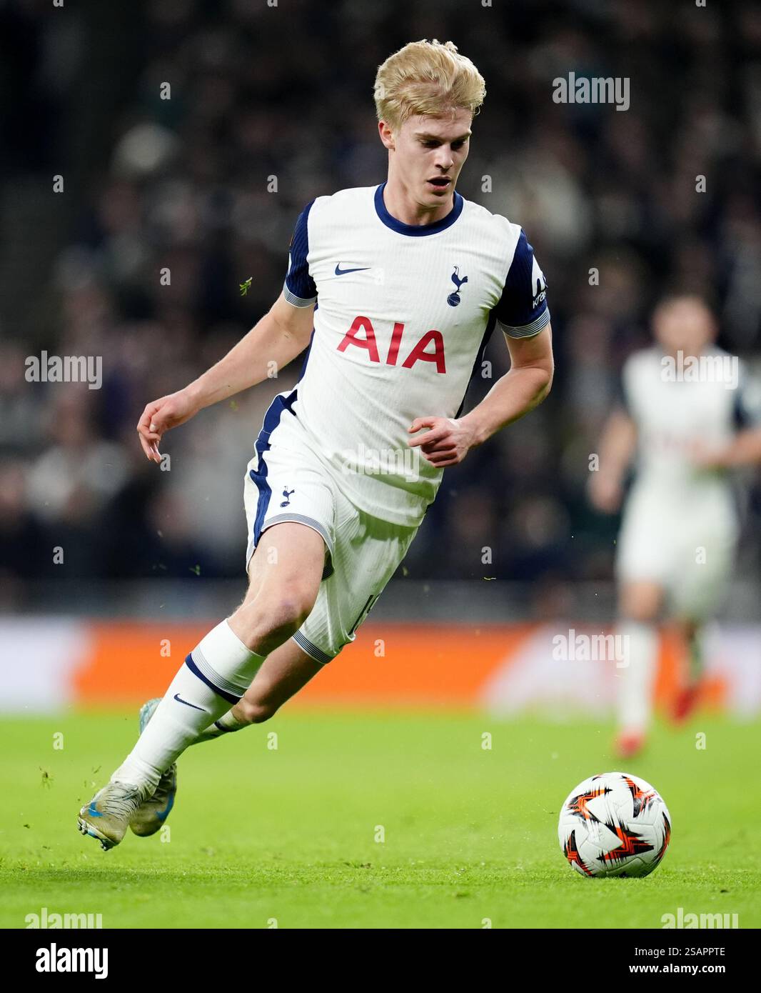 Tottenham Hotspur's Lucas Bergvall during the UEFA Champions League ...