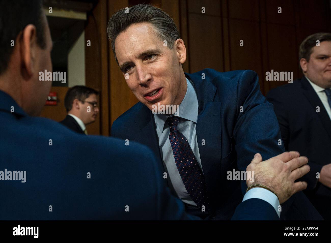 Washington, New York, USA. 30th Jan, 2025. Senator Josh Hawley arrives ...