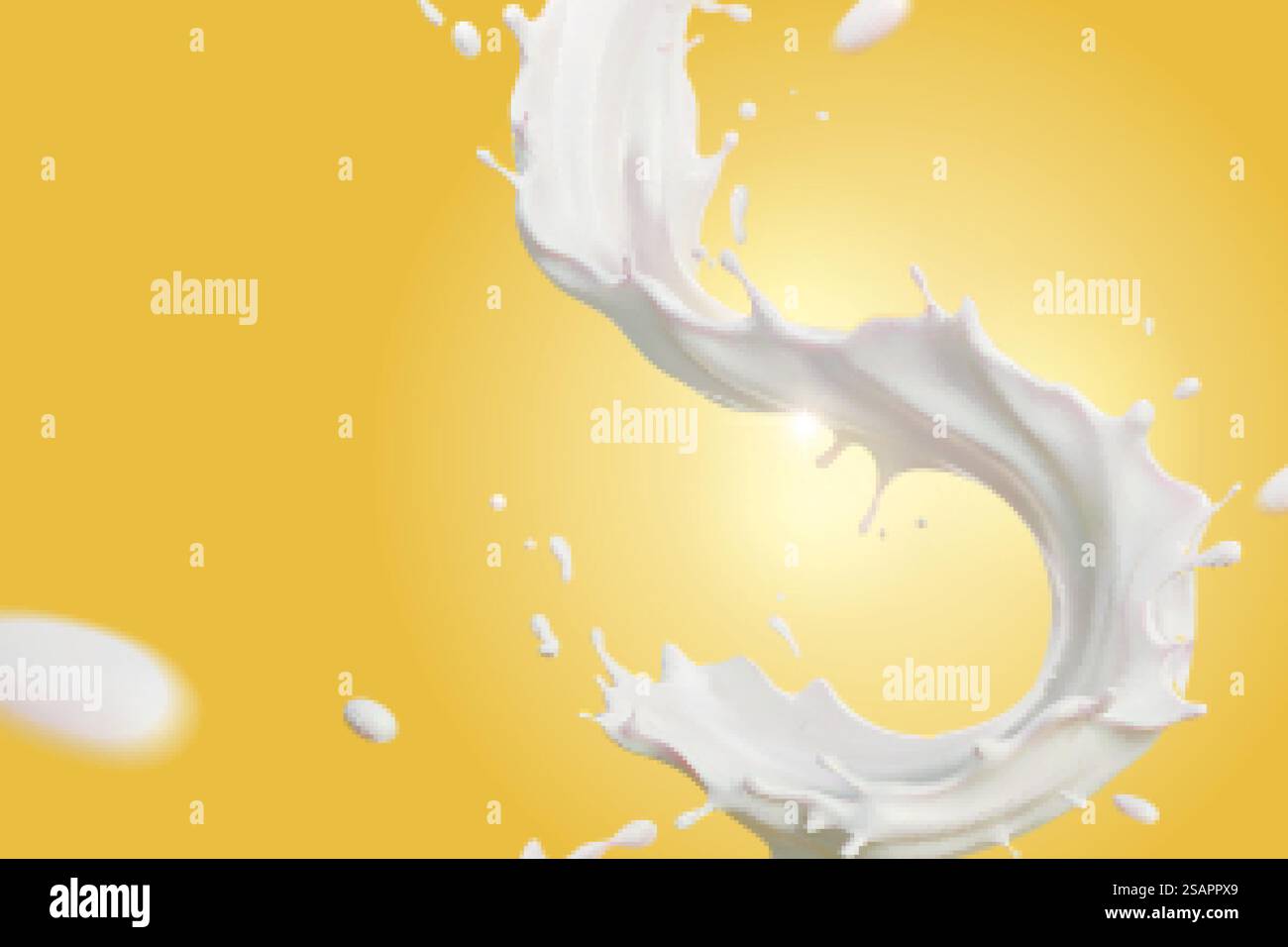 3d milk splashing effect Stock Vector Image & Art - Alamy