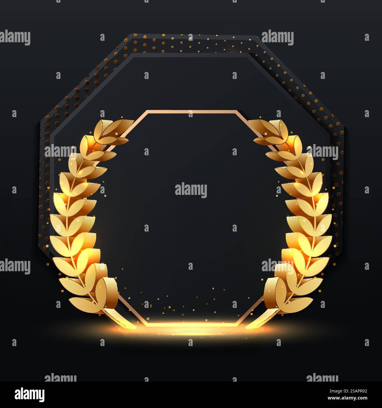 Laurel wreaths symbol of victory, glory and success Stock Vector Image ...