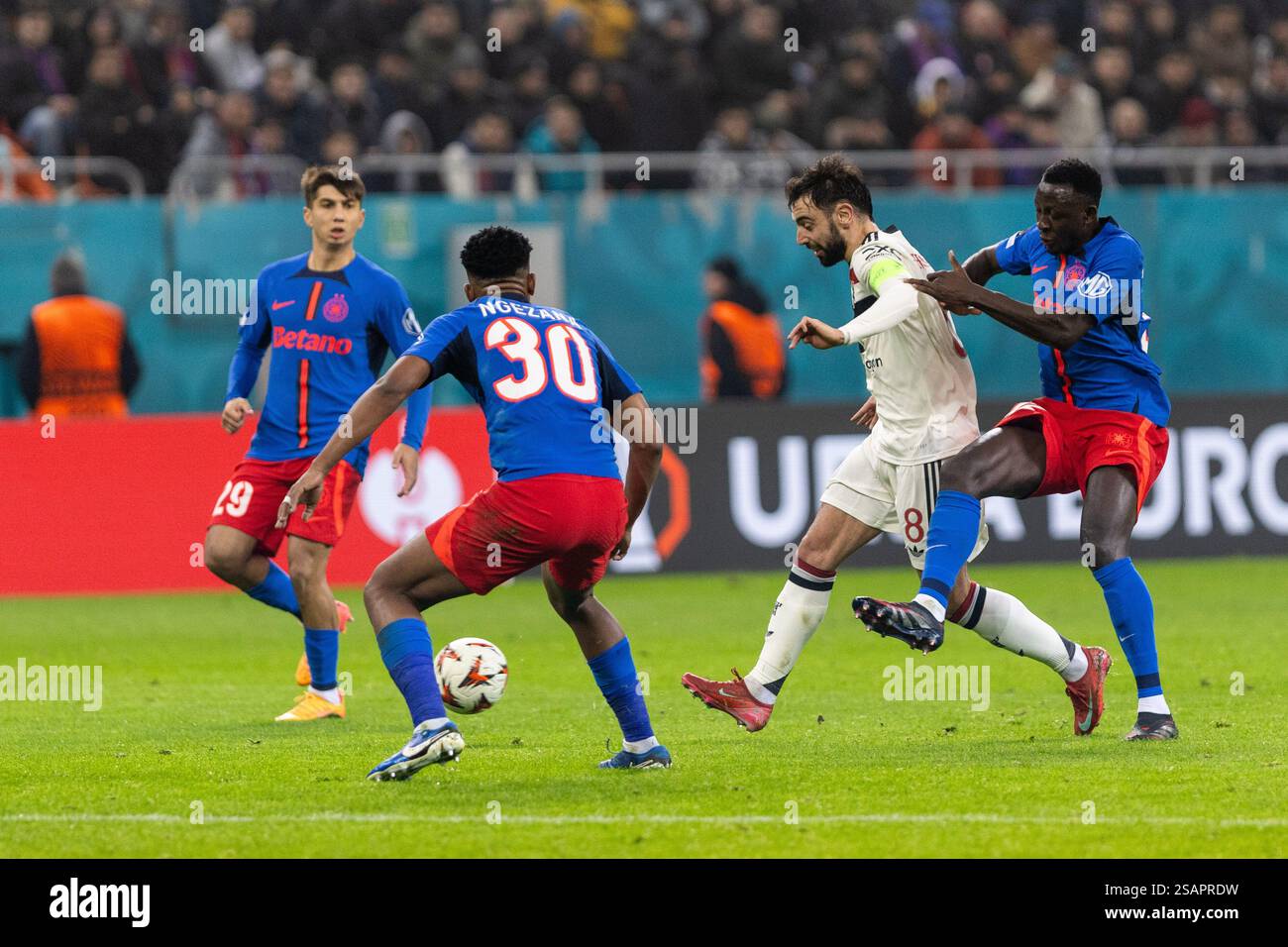 Bruno Fernandes of Manchester United in action during the UEFA Europa ...