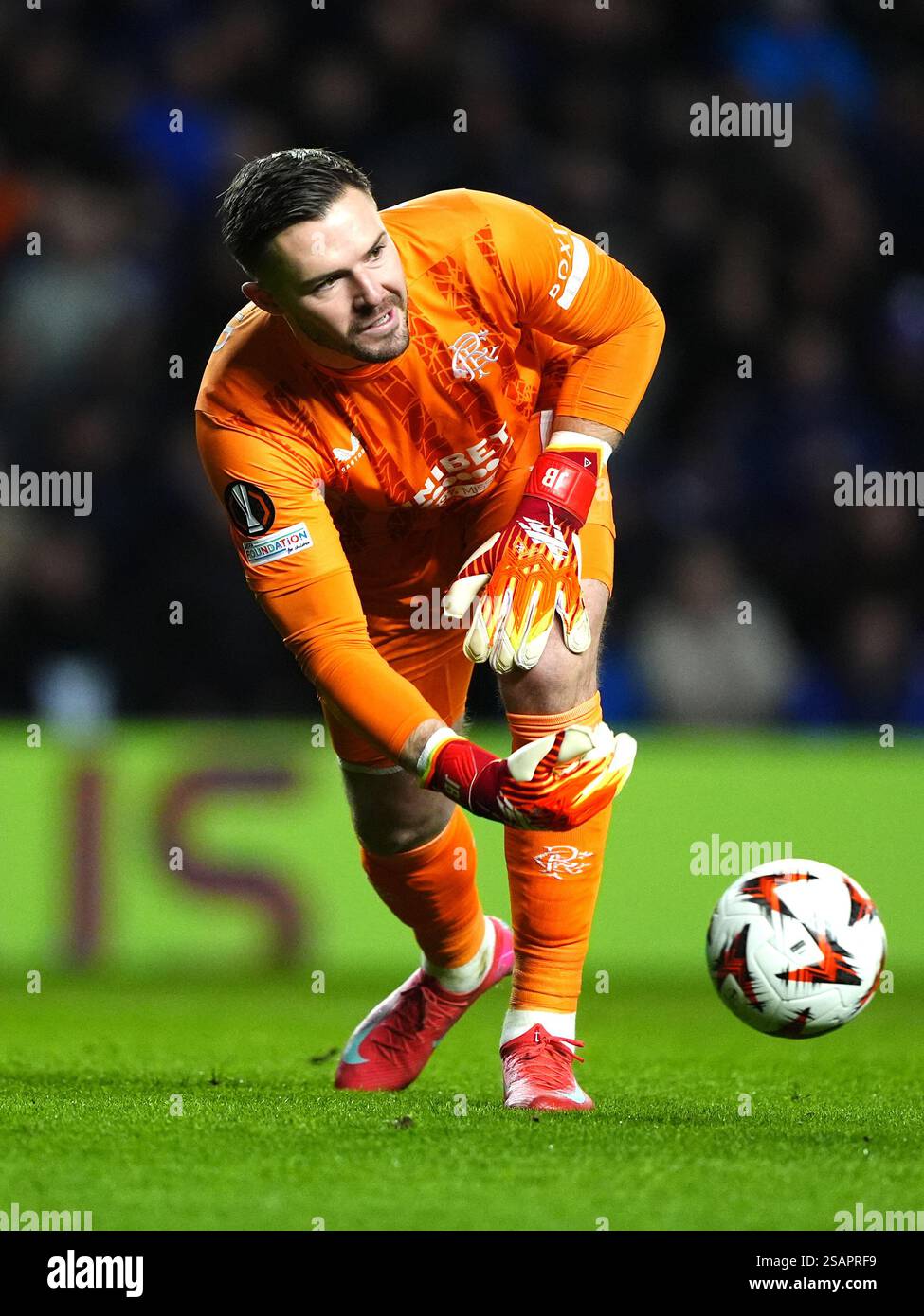 Rangers goalkeeper Jack Butland during the UEFA Champions League ...