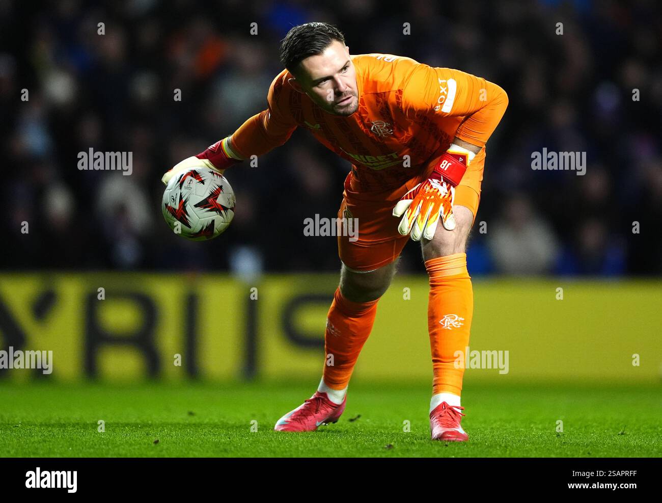 Rangers goalkeeper Jack Butland during the UEFA Champions League ...